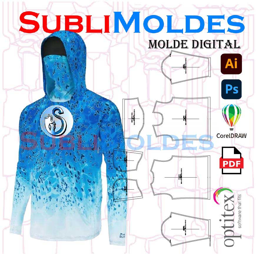 Molde Buso Pesca | Sublimoldes Moldes Digitales