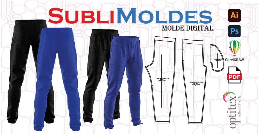 Digital Sewing Pattern Pants New Generation | Sublimoldes Digital ...
