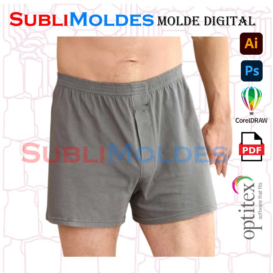 Sewing Pattern Pants Boxer 1 Piece | Sublimoldes Digital Sewing Patterns